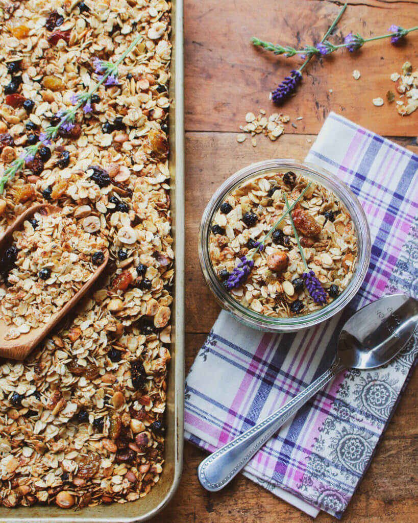 Lavender Blueberry Granola - Sharon Palmer, The Plant Powered Dietitian