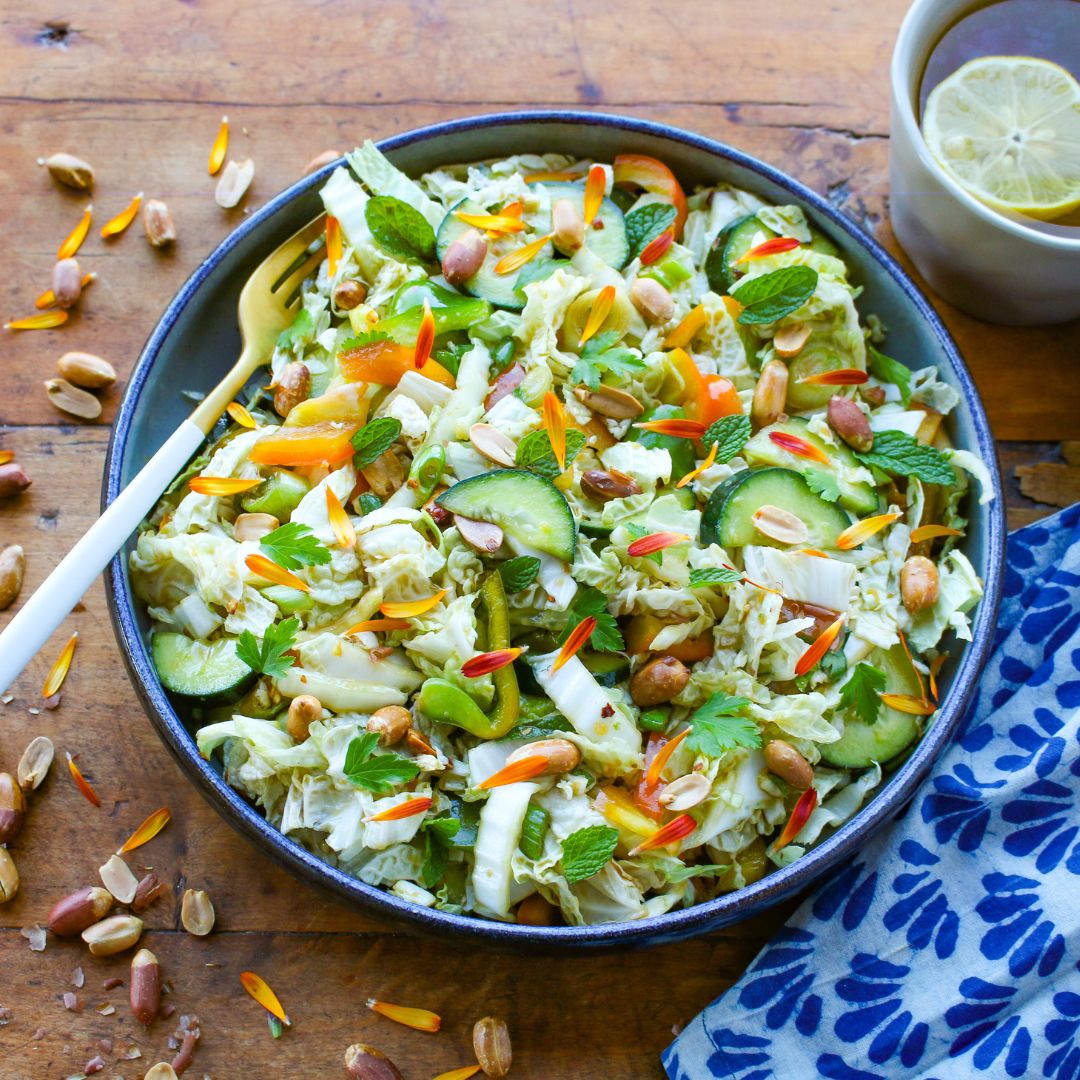 Chinese Cabbage Salad Recipe Asian Cabbage Slaw With Ginger