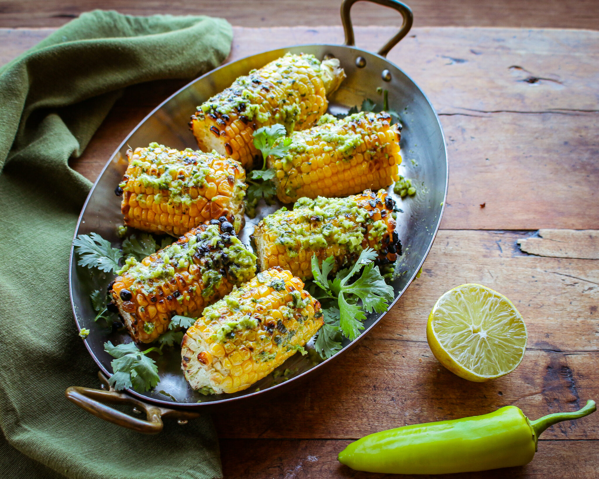 Grilled Corn with Cilantro Lime Butter - Sharon Palmer, The Plant ...